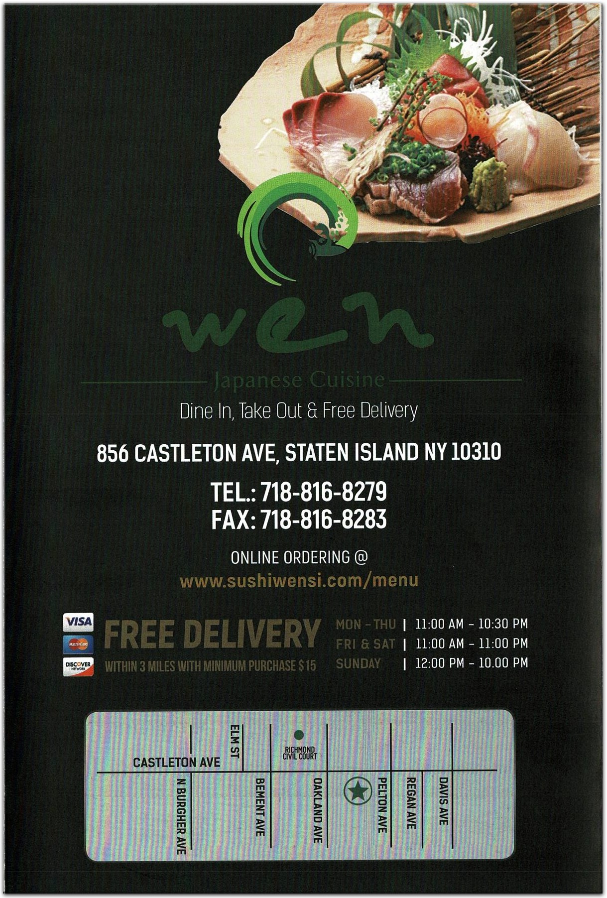 Sushi Wen in Staten Island